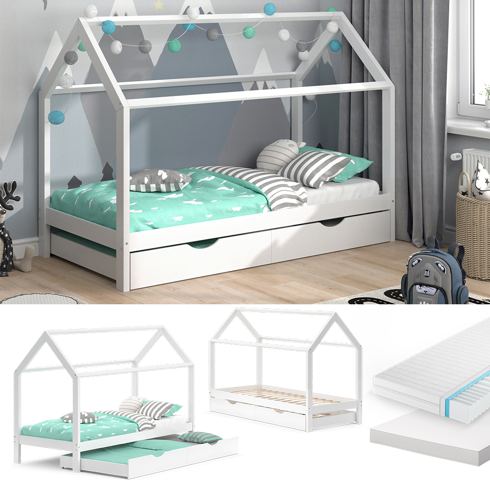 Spannende Hausbett 90x200 Mit Matratze Fotos