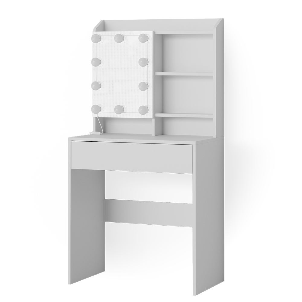 Acheter Vicco Coiffeuse "Laura" blanc + lumière LED