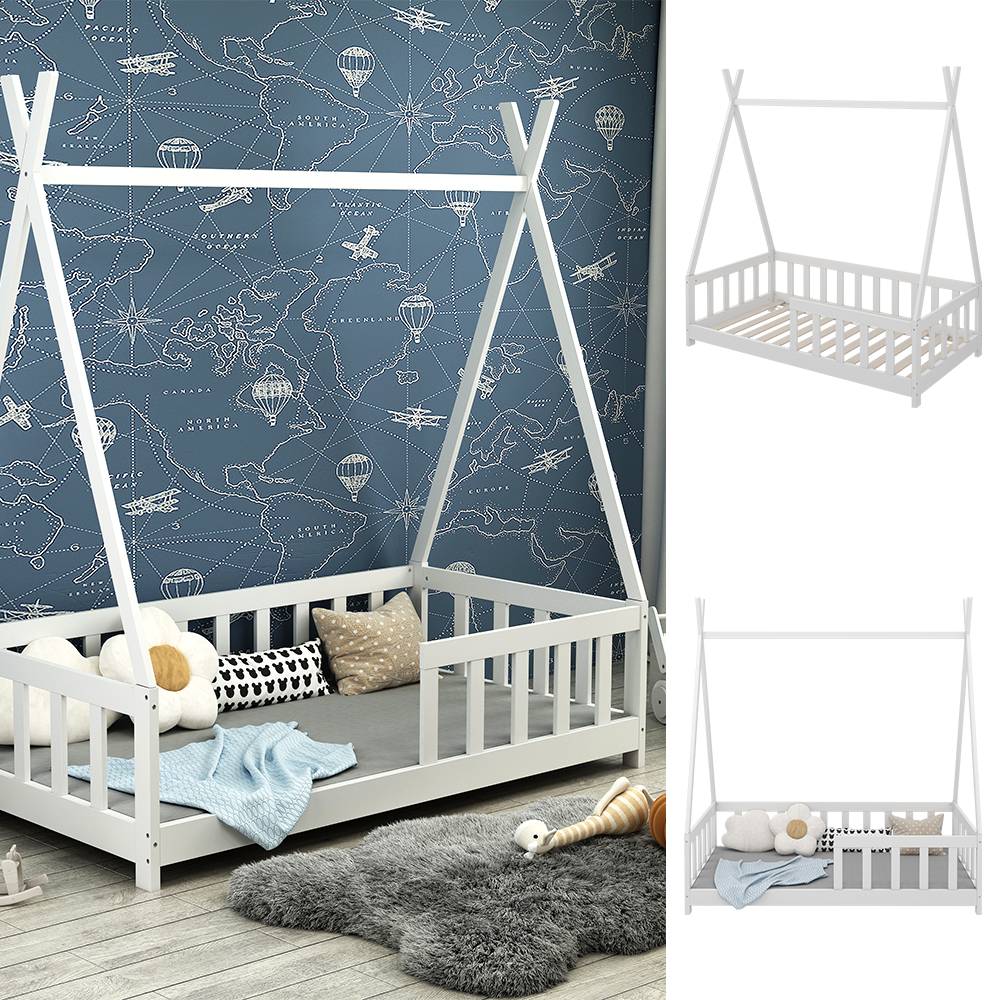 Vitalispa Tipi-bed Wit 80x160 cm met uitvalbeveiliging, Susanna ...