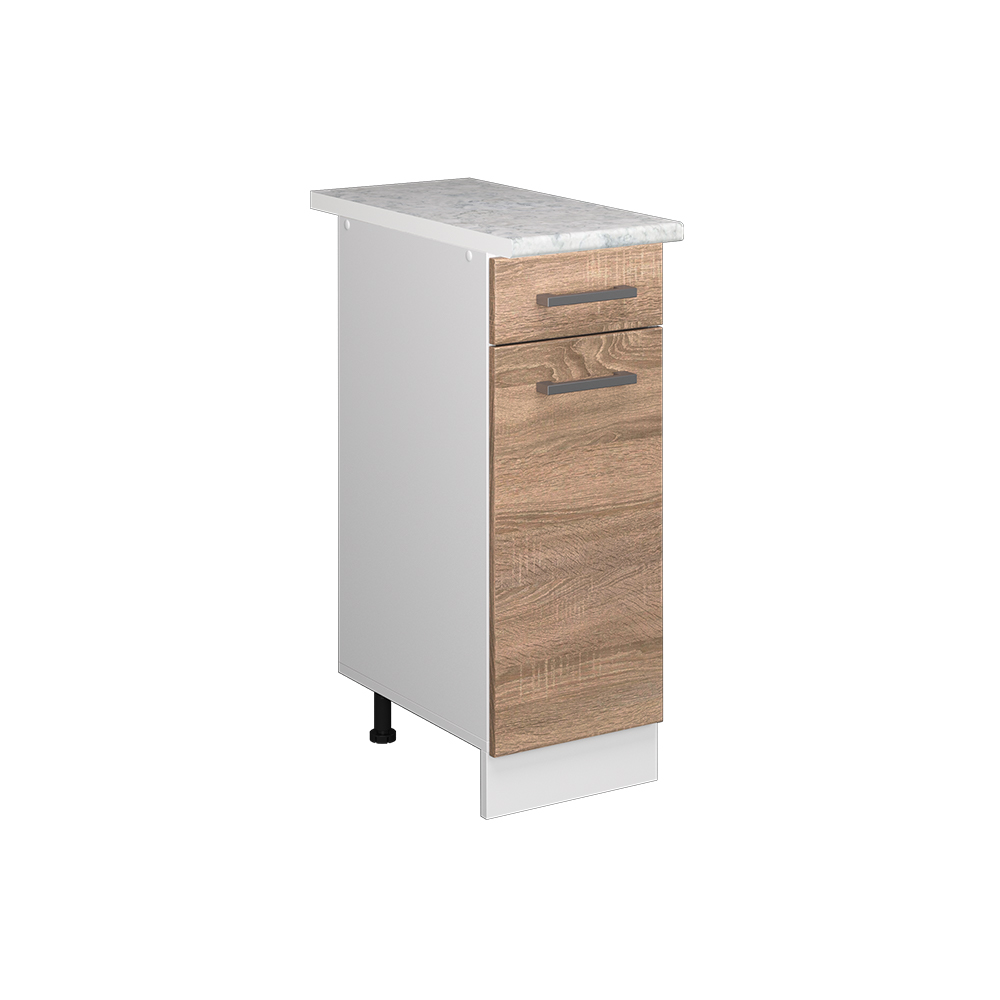 Vicco Universele onderkast Sonoma 30 cm met lade, met werkblad, R-Line ...