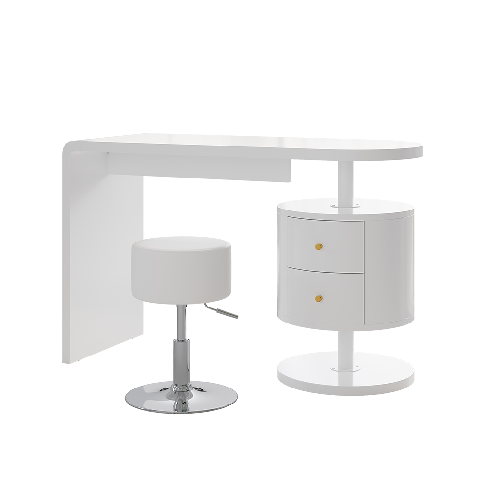 Vicco Vanity table White 120 cm with stool, Lara | Weiß | ohne Spiegel ...
