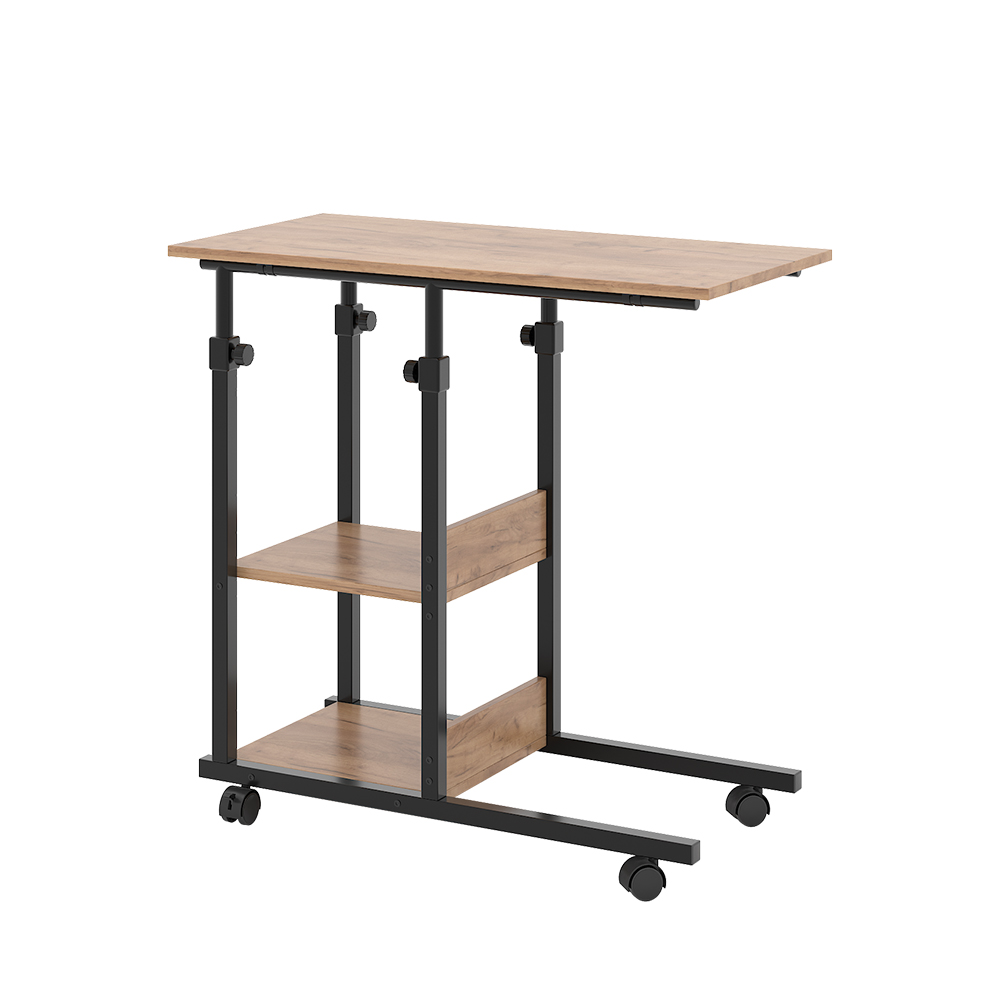 Vicco table de salon Chêne de force doré 89x80cm avec roulettes, Liam ...