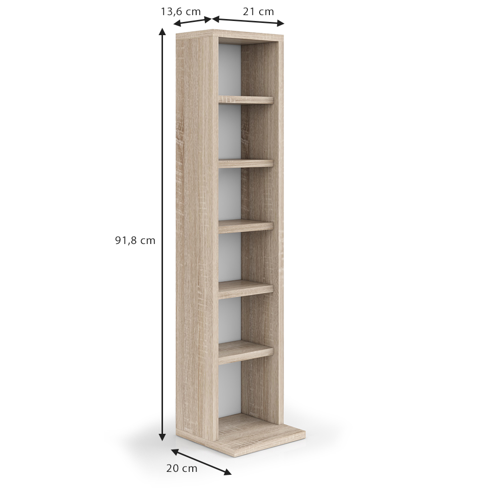 CD Rek , Sonoma, 21 x 91.8 cm, Vicco | Individueel | Sonoma ...